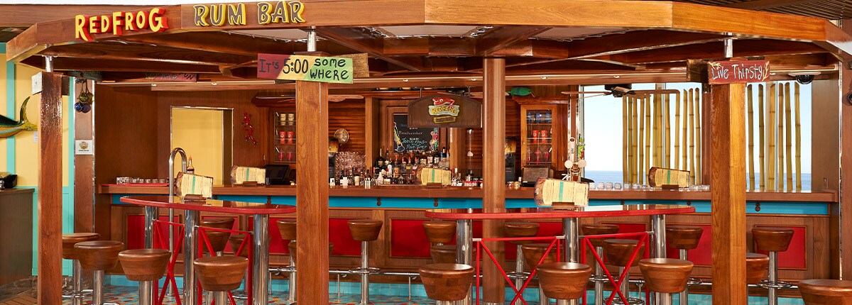 Redfrog Rum Bar - Cruise Bars + Pubs Onboard Carnival