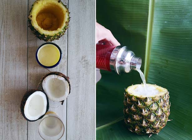 In the Tropics: A Pineapple Rum Cocktail