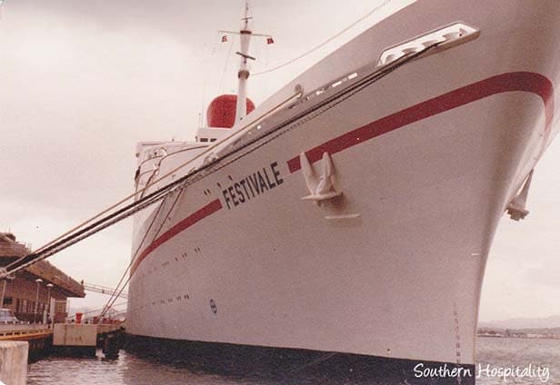 This ship looked like a huge floating island, with so many fun ...