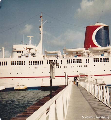 This ship looked like a huge floating island, with so many fun ...