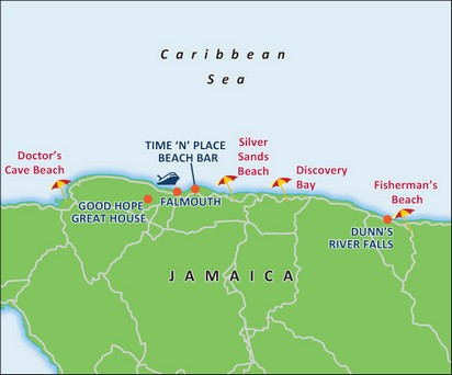 Falmouth Jamaica Map